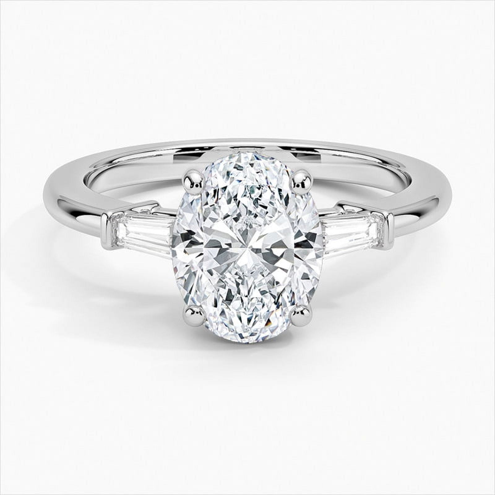 Bella Jewel 1.91 Ct Oval Cut Diamond Engagement Ring - 14K White Gold ...