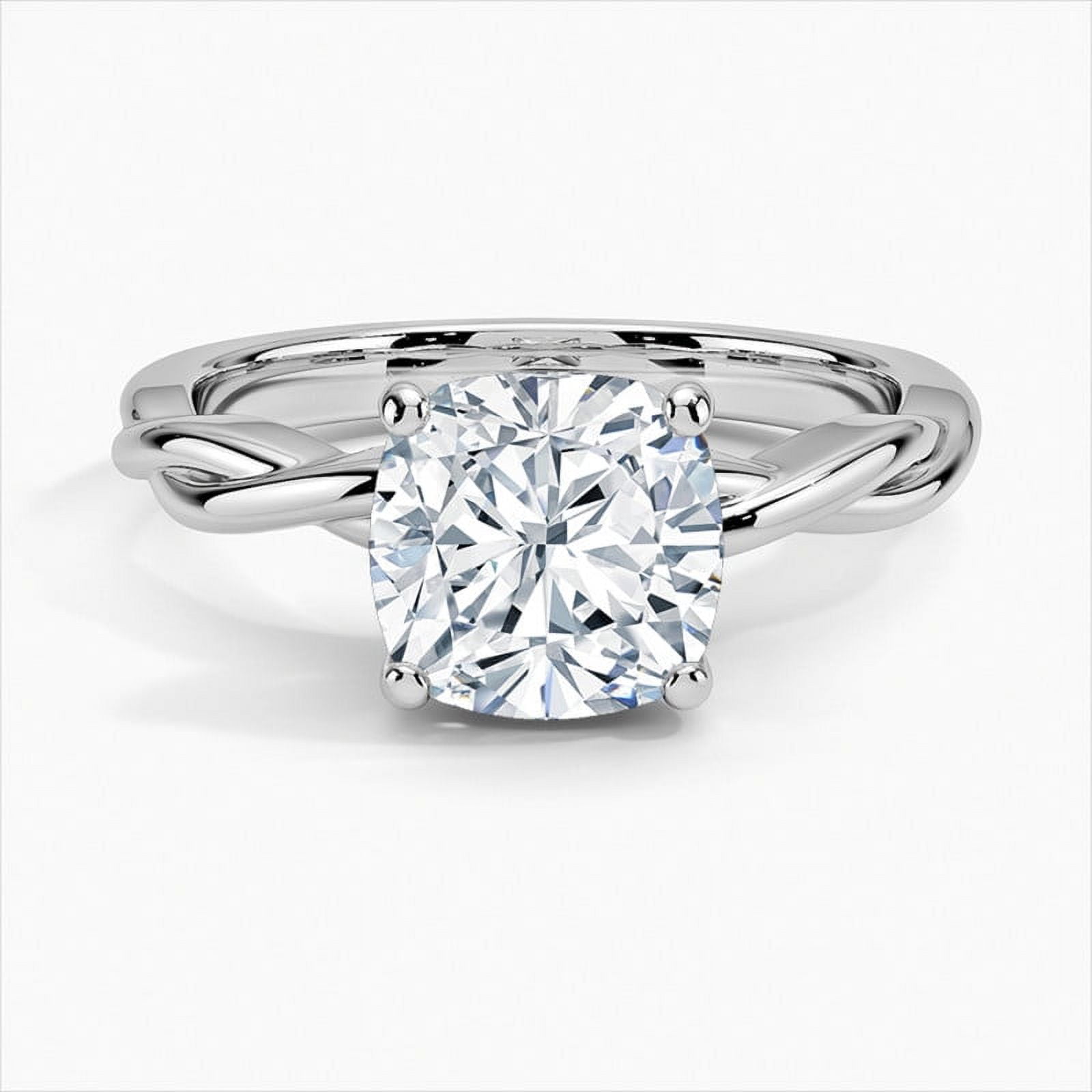 Bella Jewel 1.92 Ct Cushion Cut Diamond Ring - 14K White Gold Plated ...