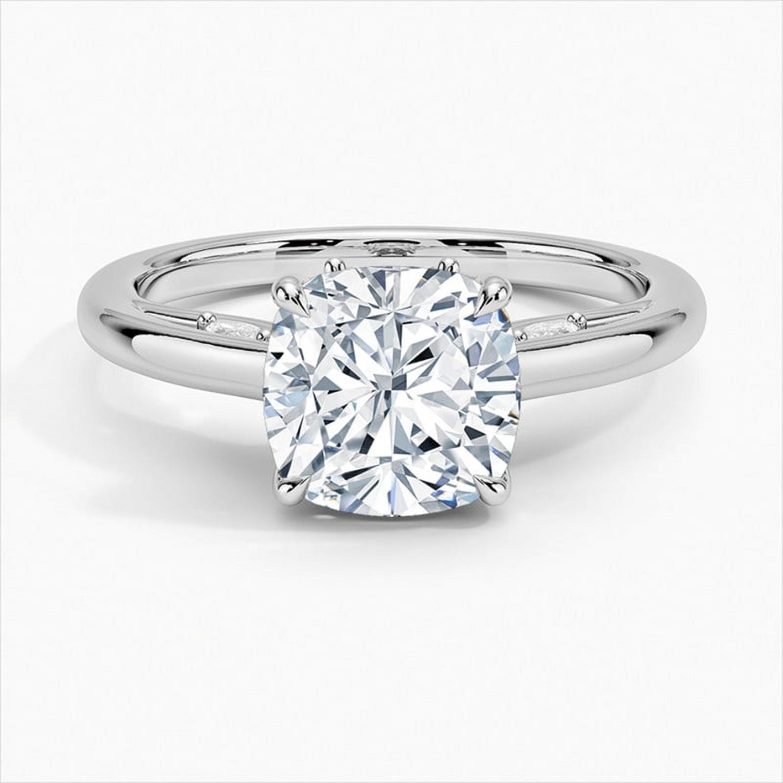 Bella Jewel 1.92 Ct Cushion Cut Excellent Diamond Engagement Ring - 14K ...