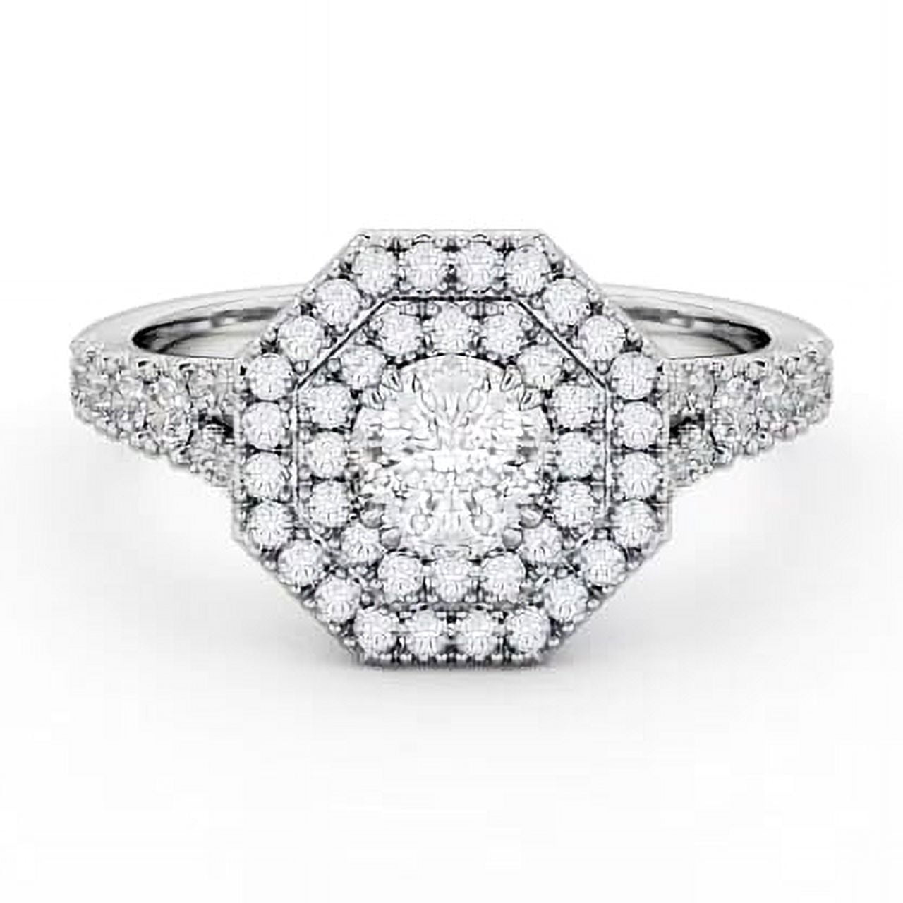 Bella Jewel 1 Ct Round Cut Diamond Engagement Ring – Lab Created Stone ...