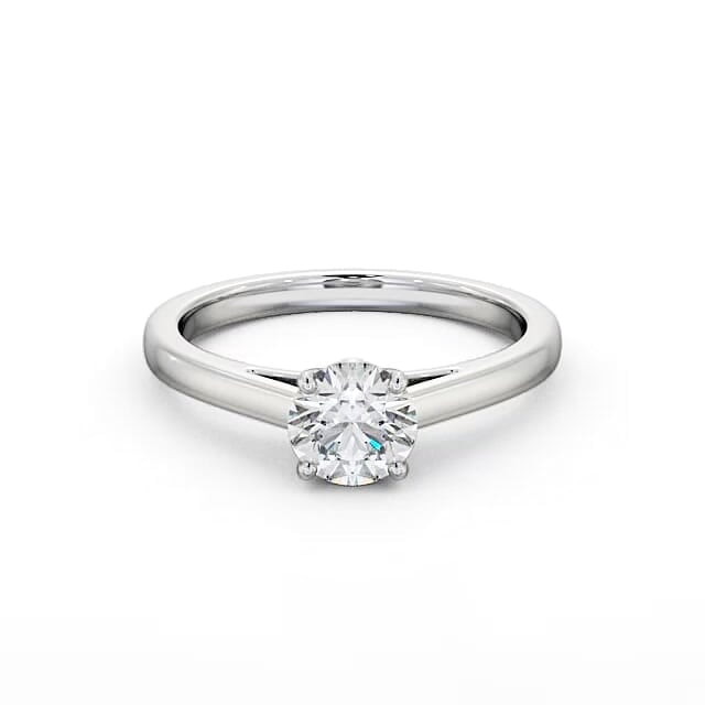 Bella Jewel 1 Ct Round Cut Lab Created Diamond Ring – 14K White Gold ...