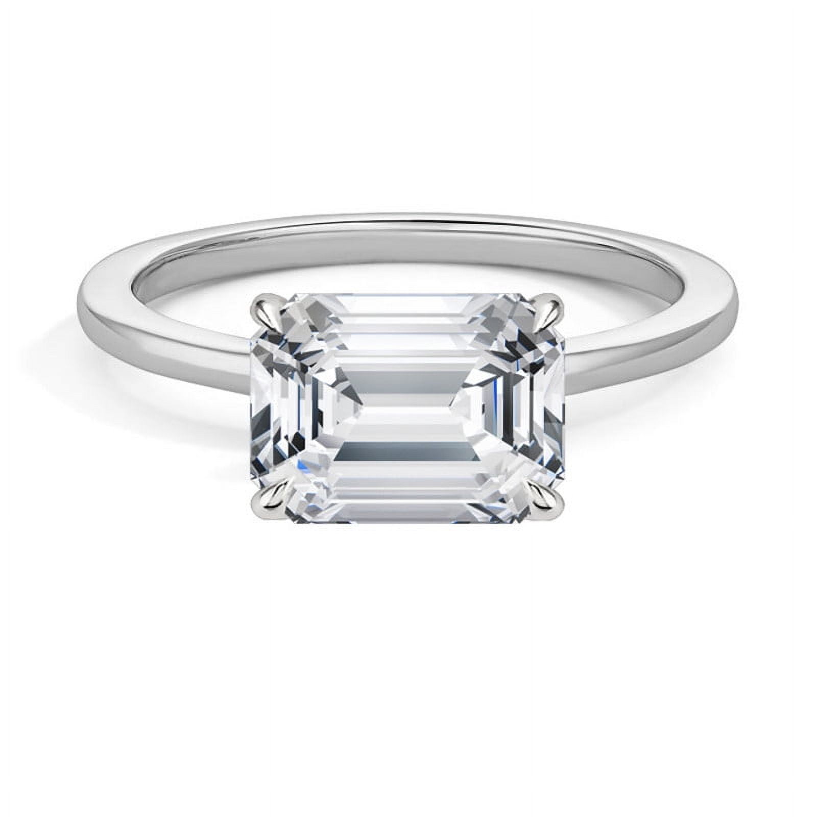 Bella Jewel 14K White Gold Plated 2.12 Ct Radiant Cut Diamond Ring for ...