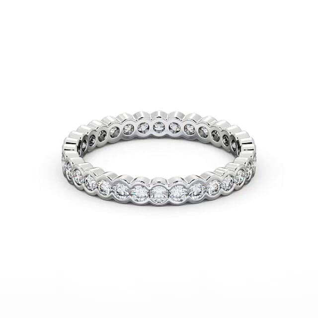 Bella Jewel 14K White Gold Plated 3 Ct Round Cut Lab Created Diamond ...