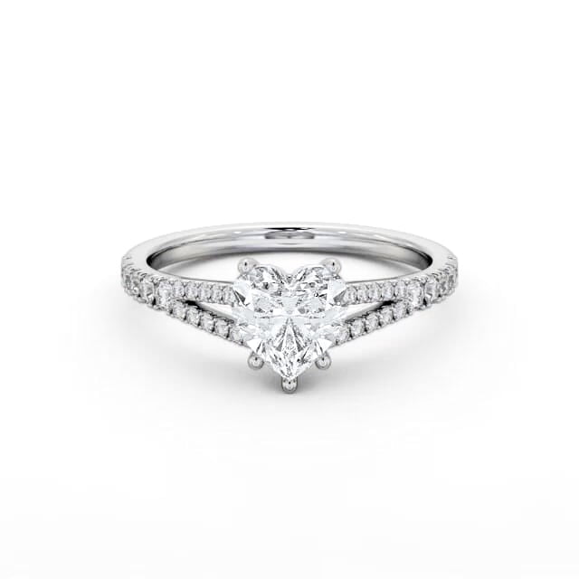 Bella Jewel 14K White Gold Plated Ring – 1.8 Ct Heart Cut Lab Created ...