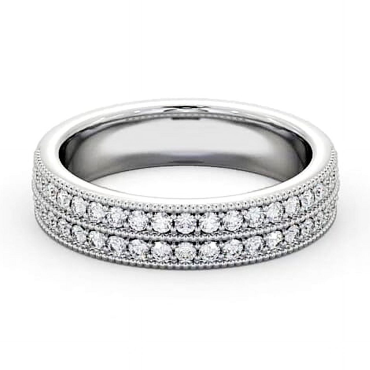 Bella Jewel 14K White Gold Plated Ring - 2.6 Ct Round Cut Lab Created ...