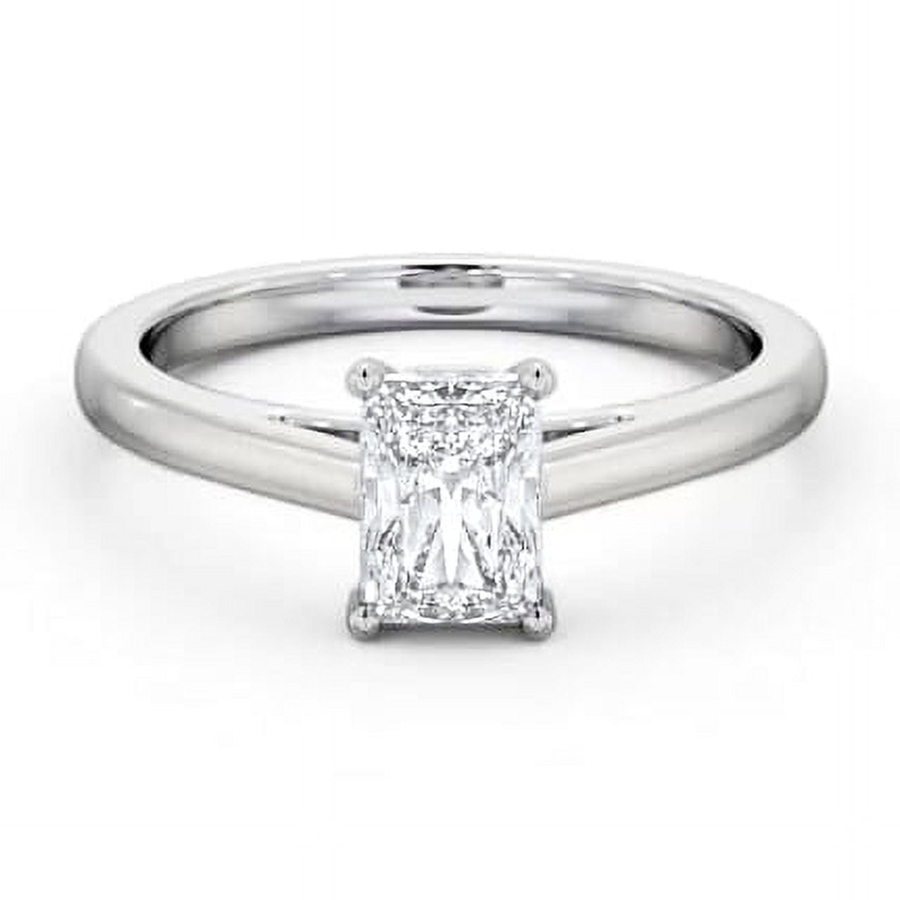 Bella Jewel 2.1 Ct Radiant Cut Lab Created Diamond Engagement Ring ...
