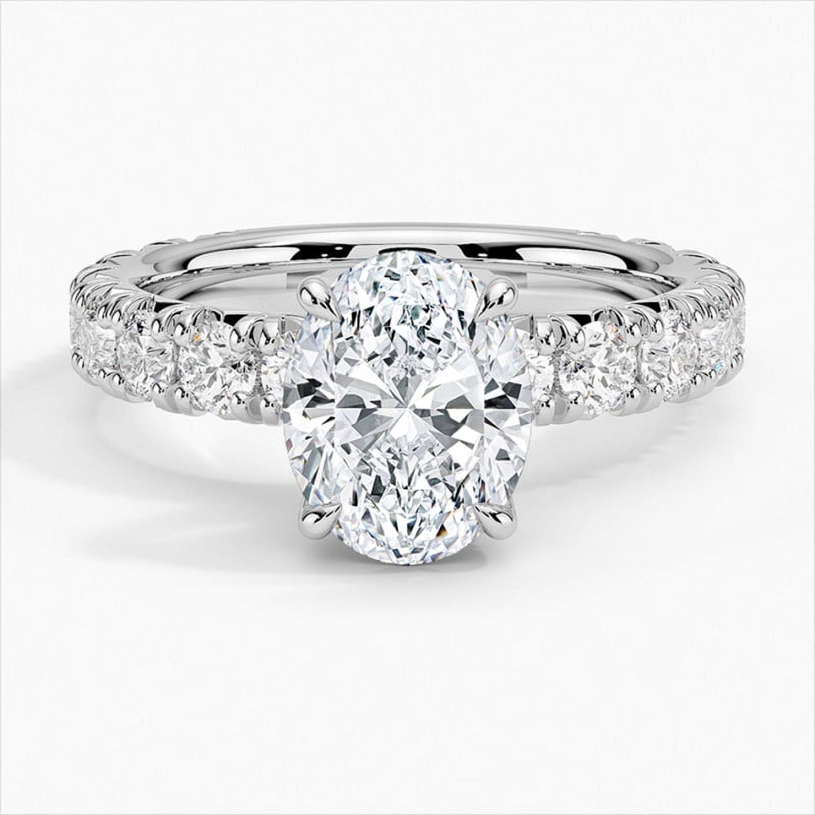 Bella Jewel 2.14 Ct Oval Cut Lab Created Diamond Solitaire Ring for Her ...