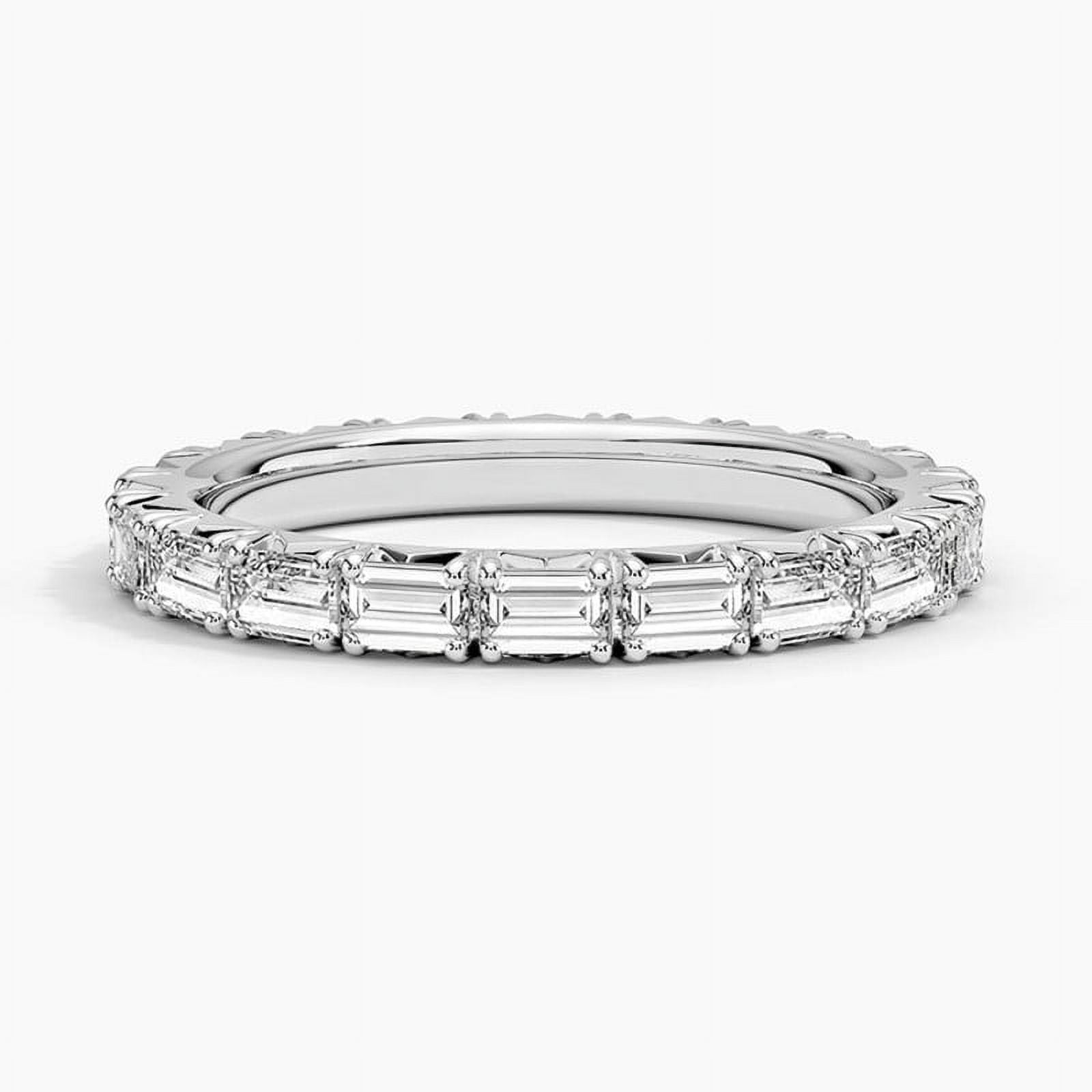 Bella Jewel 2.16 Ct Emerald Cut Diamond Ring - 14K White Gold Plated ...
