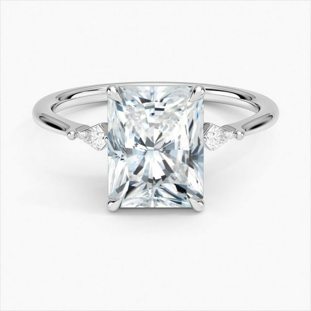 Bella Jewel 2.31 Ct Radiant Cut Diamond Wedding Ring - 14K White Gold ...