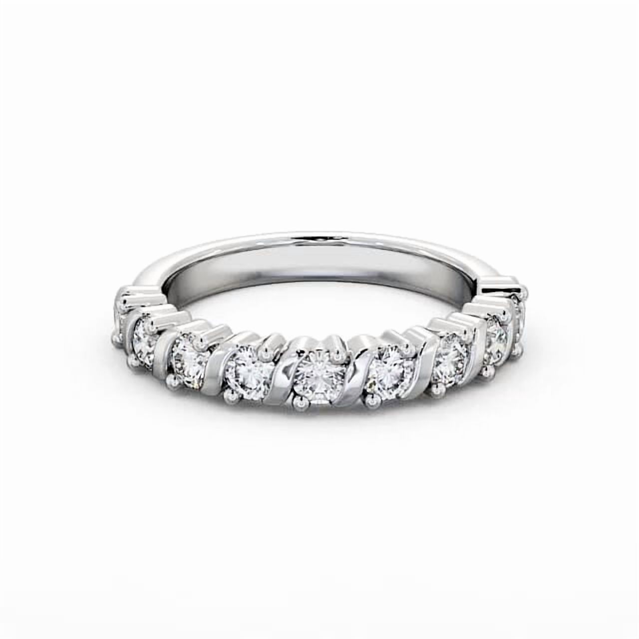 Bella Jewel 2.4 Ct Round Cut Lab-Created Diamond Eternity Band – 14K ...