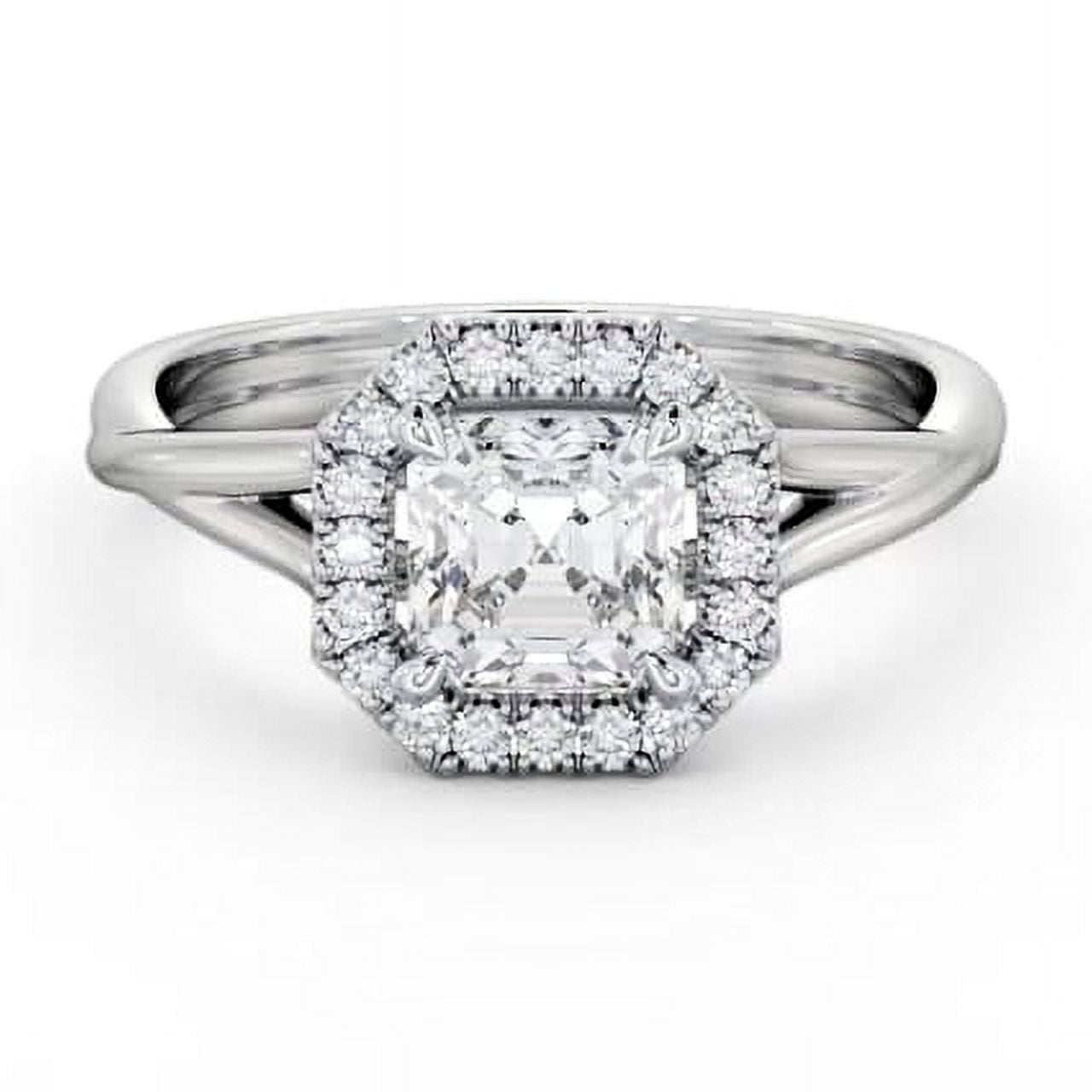 Bella Jewel 2 Ct Asscher Cut Lab Created Diamond Ring – Cross Split ...