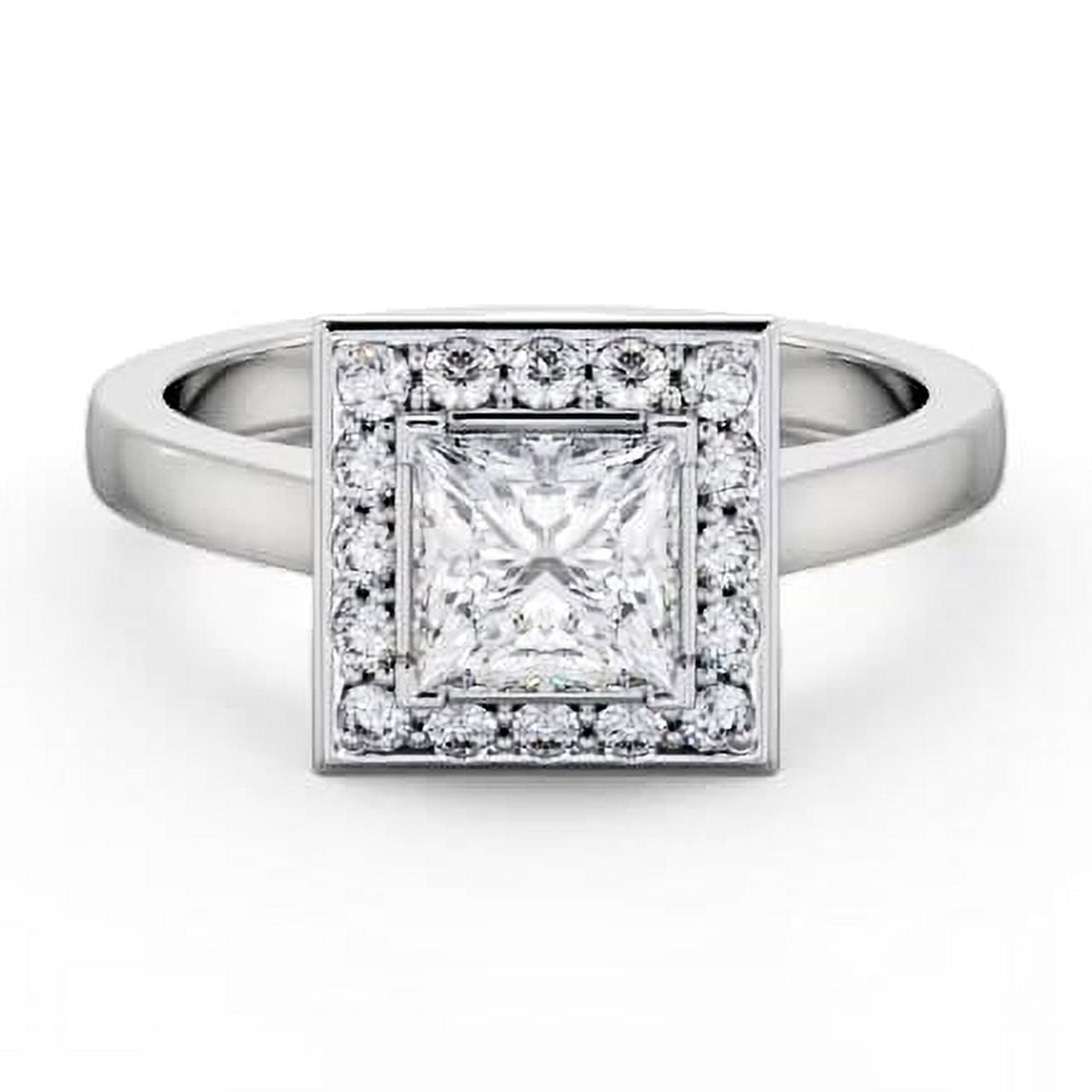 Bella Jewel 2 Ct Princess Cut Diamond Engagement Ring – Lab Created ...