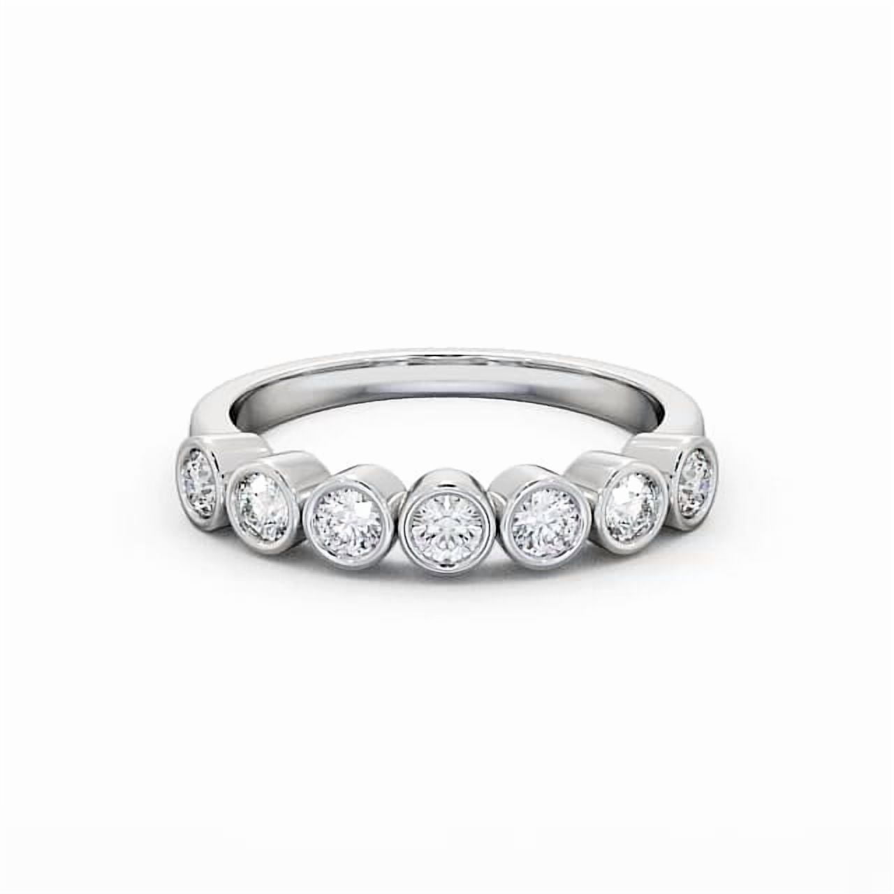 Bella Jewel Brilliant Round Cut Seven Stone 2.5 Ct Diamond Ring - Bezel ...