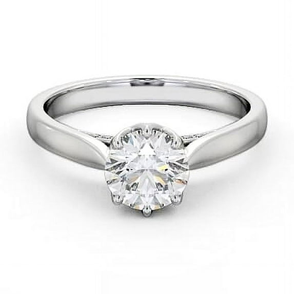 Bella Jewel Dainty Princess-Cut 1.6 Ct Lab-Created Diamond Solitaire Engagement Wedding Ring ...
