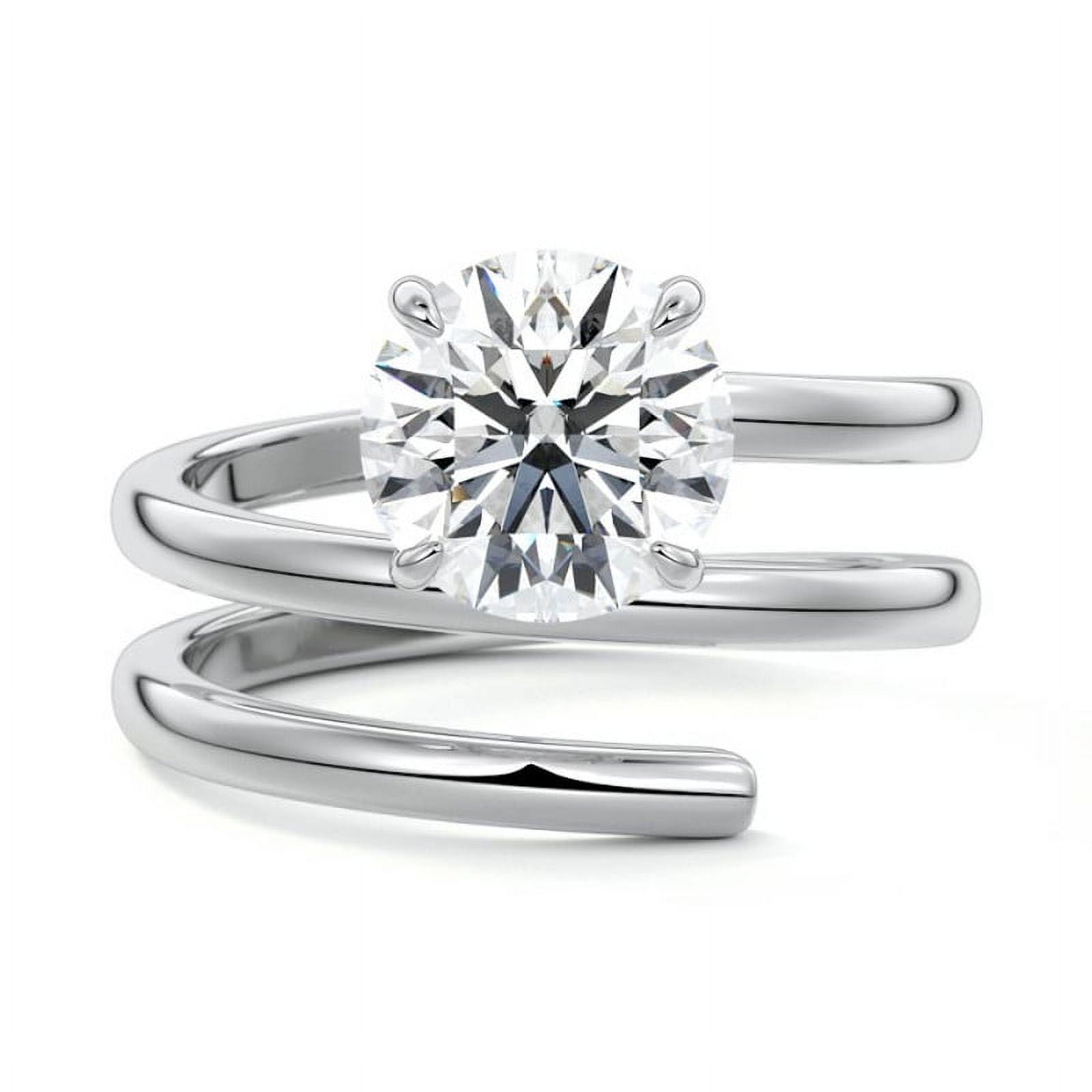 Bella Jewelry 1.41 Ct Moissanite Round Brilliant Cut Moissanite ...