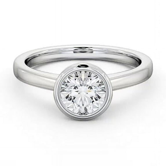 Bella Jewelry 1.6 Ct Round Cut Moissanite Bezel Engagement Ring – 14K ...