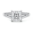Bella Jewelry 1.79 Ct Princess Cut Moissanite Split Shank Ring - 14K ...
