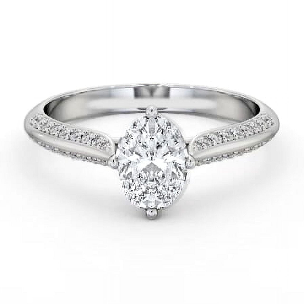 Bella Jewelry 1.8 Ct Oval Cut Moissanite Engagement Ring for Women ...