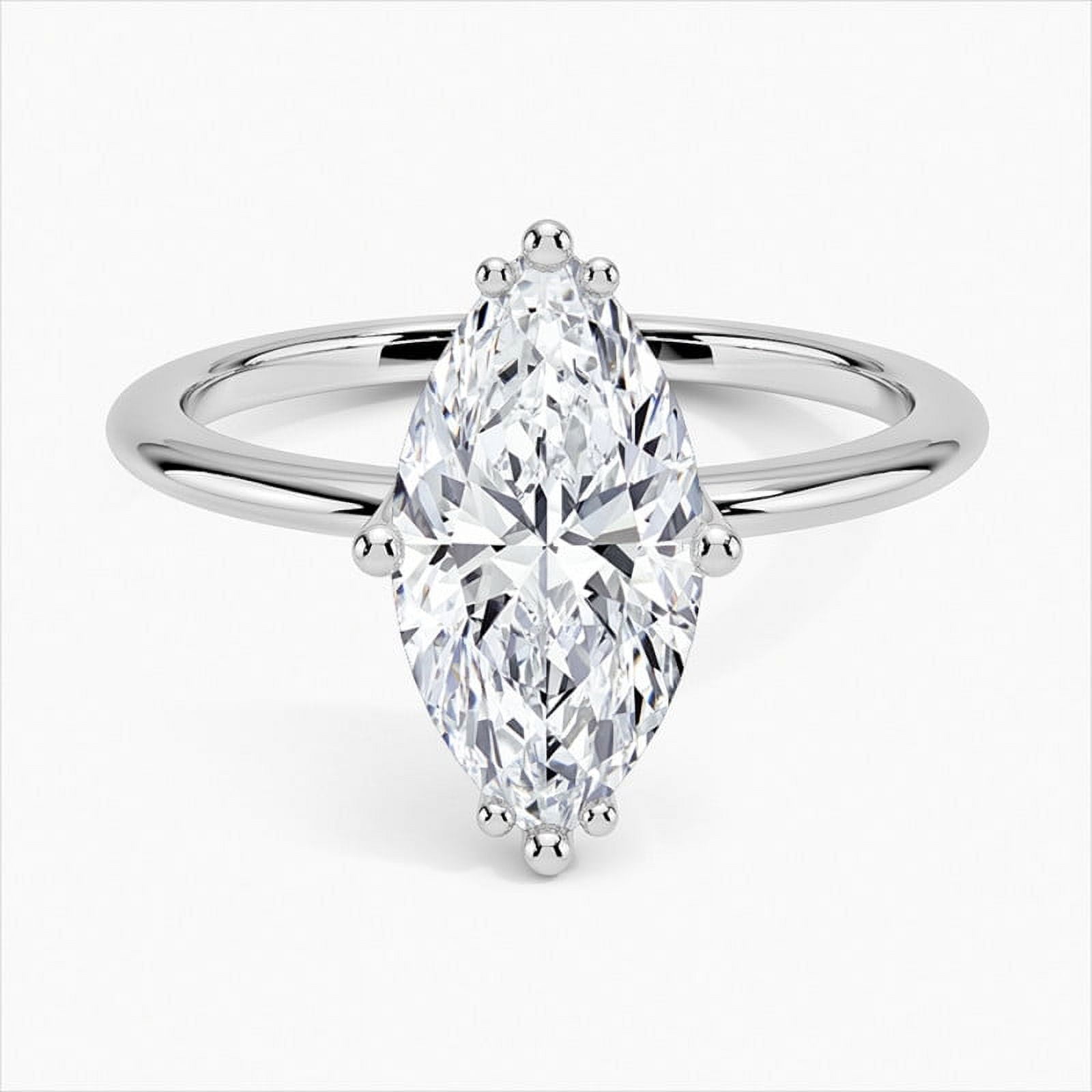 Bella Jewelry 14K White Gold Plated Moissanite Engagement Ring - 2.17 ...
