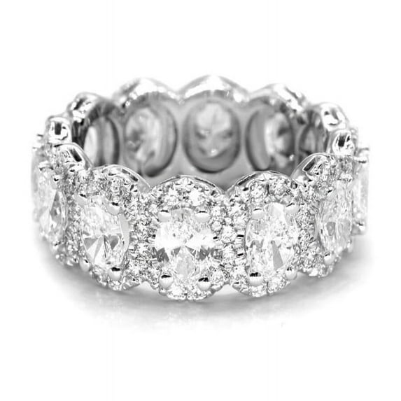 Bella Jewelry 14K White Gold Plated Wedding Anniversary Ring - 1.09 Ct ...