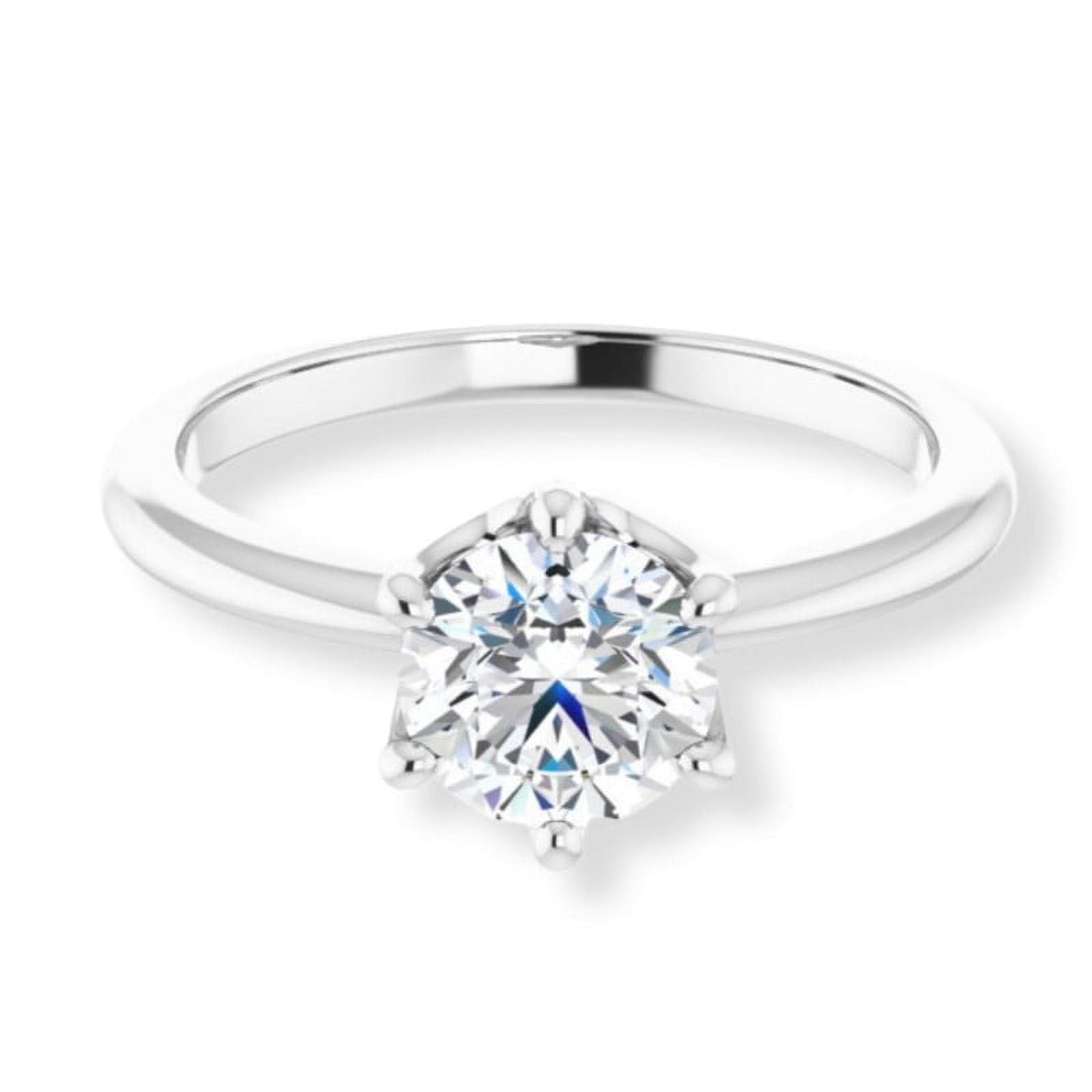 Bella Jewelry 2.09 Ct Round Brilliant Cut Moissanite Engagement Ring ...