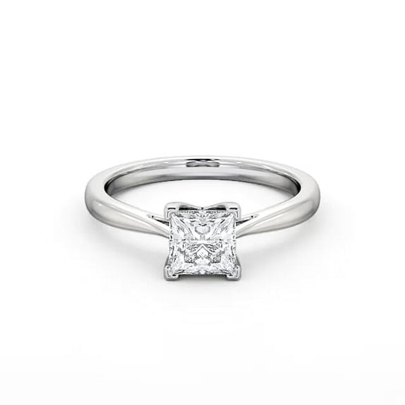 Bella Jewelry 2 Ct Princess Cut Moissanite Ring – 14K White Gold Plated ...
