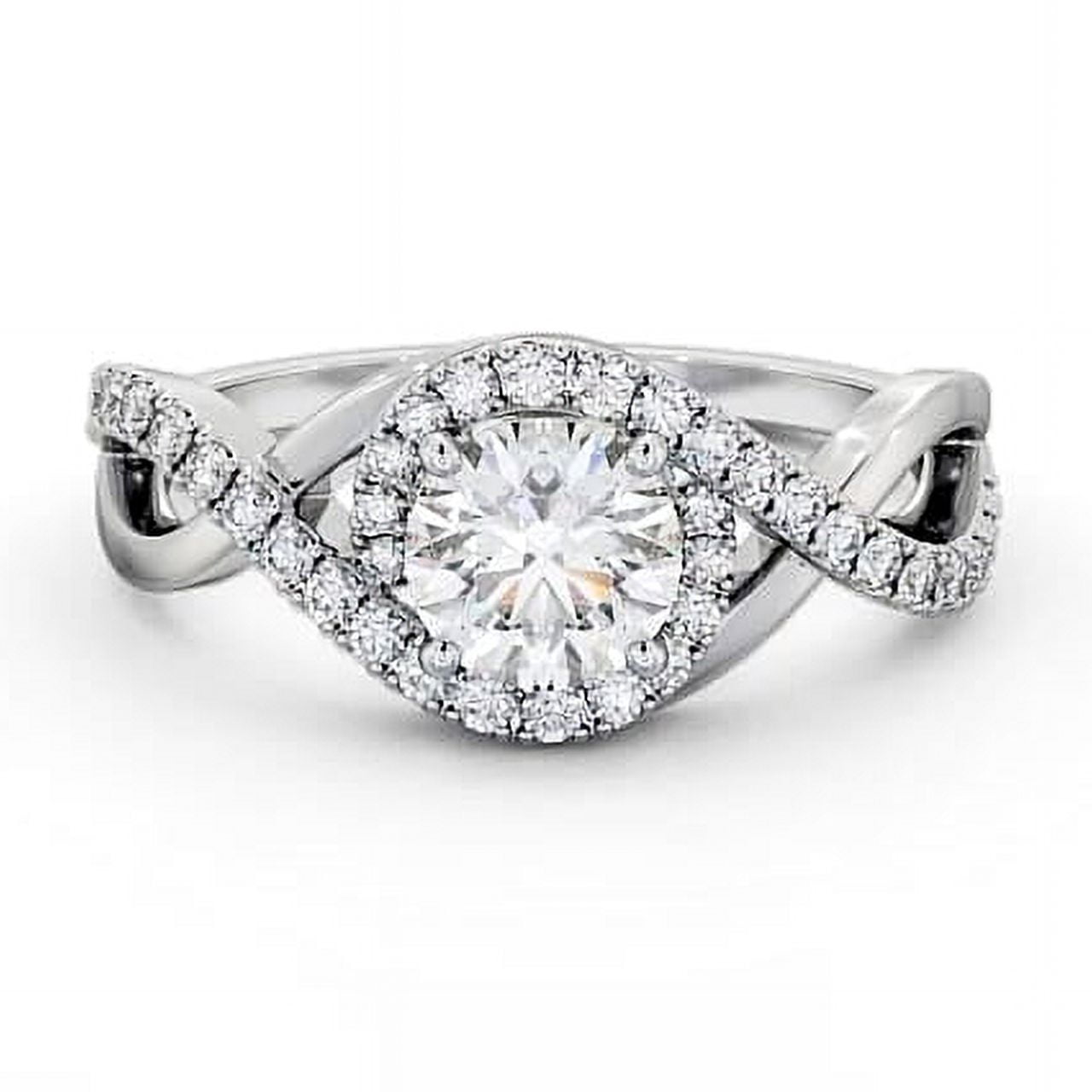 Bella Jewelry Infinity Halo Engagement Ring – 1.7 Ct Round Cut ...