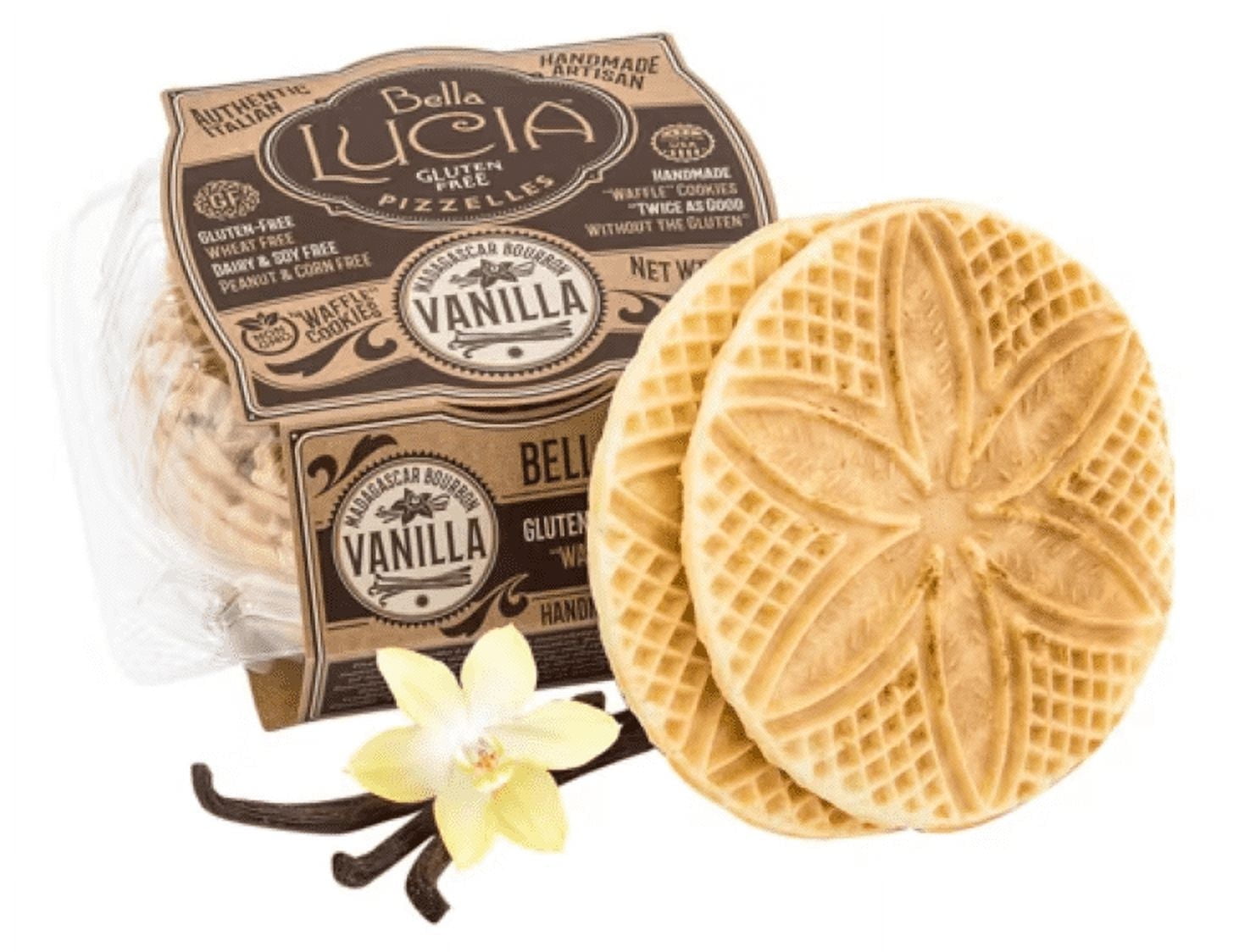 Bella Lucia Gluten Free Vanilla Pizzelles Waffle Cookies -- 6 oz ...