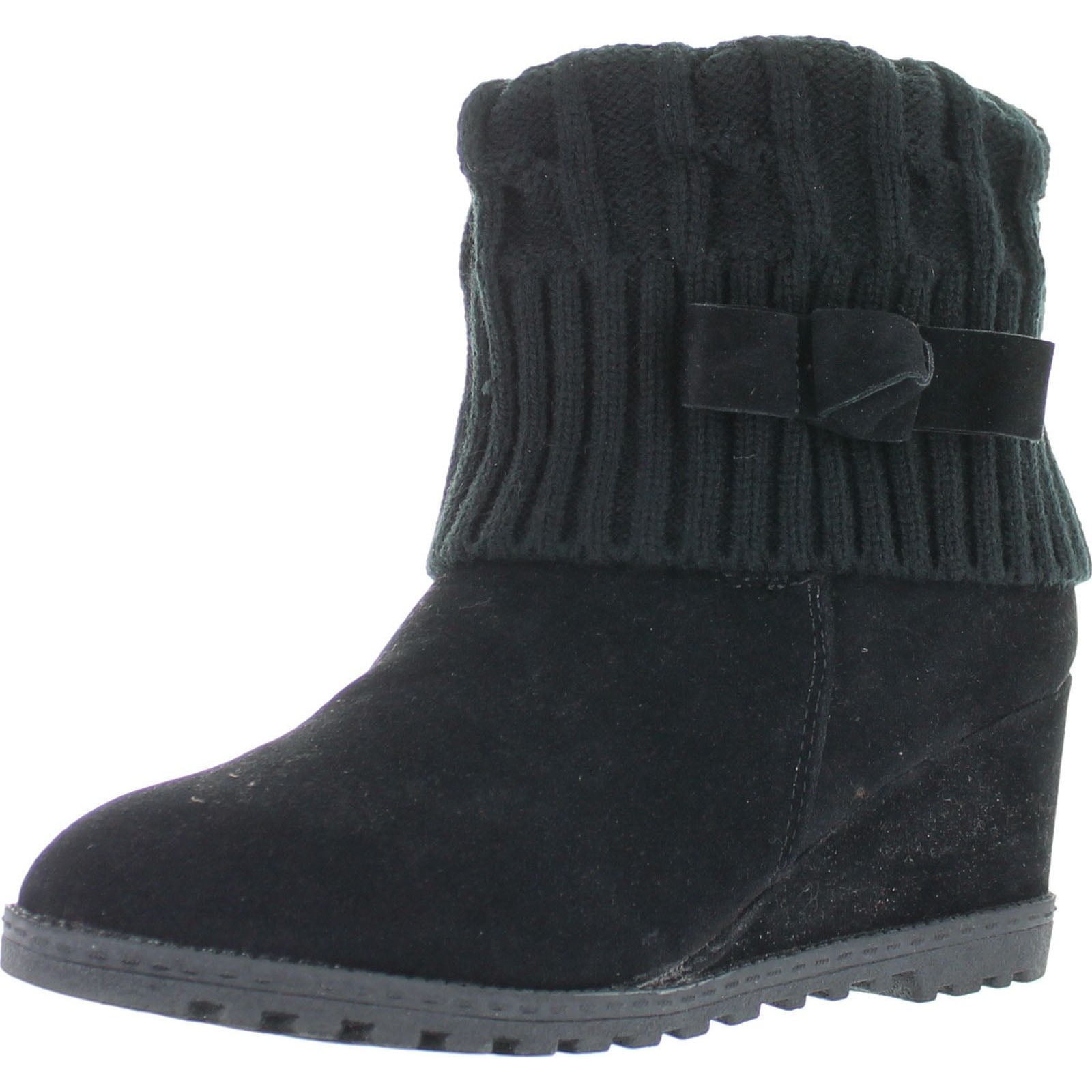 Bella Marie Marisa-11 Women's alond toe wedge heel sweater shaft and ...