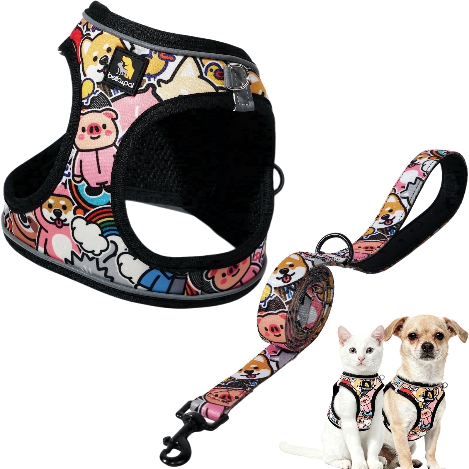 Bella & Pal × PJai & Friends Puppy Harness and Leash Set,Reflective ...