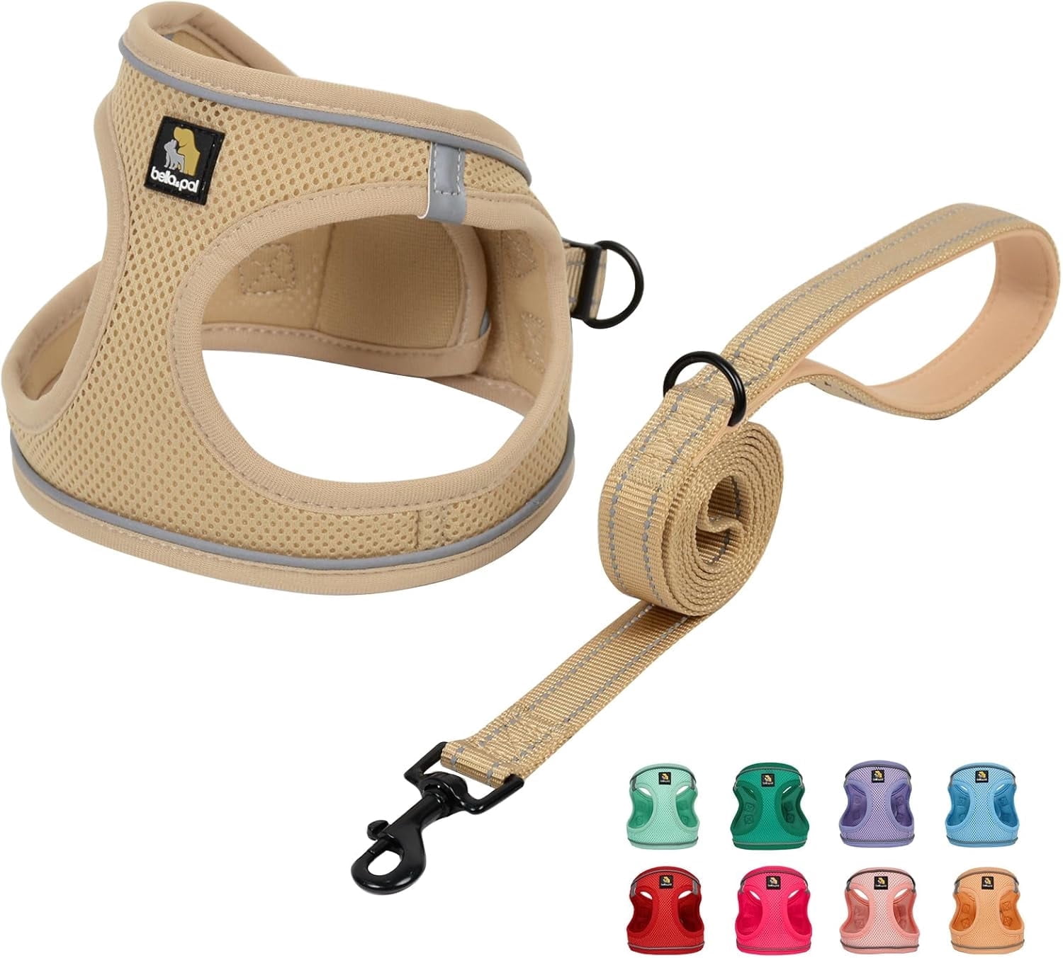 BELLA & PAL Puppy Harness and Leash Set,Reflective Adjustable Dog ...