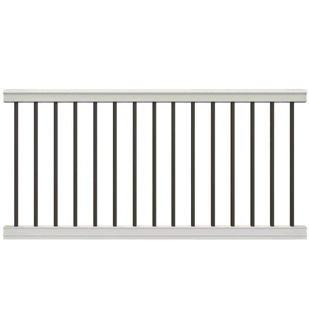 Bella Premier Series 96 in. x 36 in. White PolyComposite Rail Kit with ...