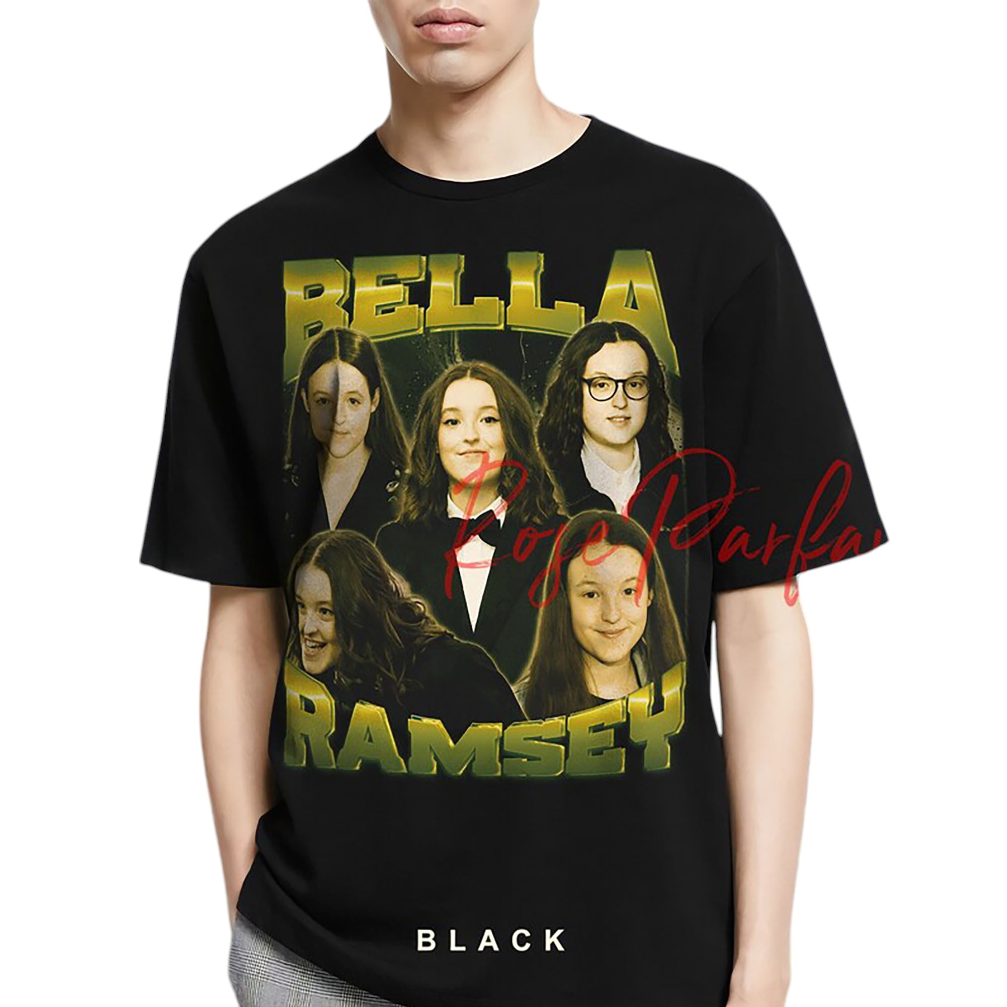 Bella Ramsey Retro 90'S Retro Unisex Classic 2D T-Shirt - Vintage Fans Club Gift Tee - Walmart.com