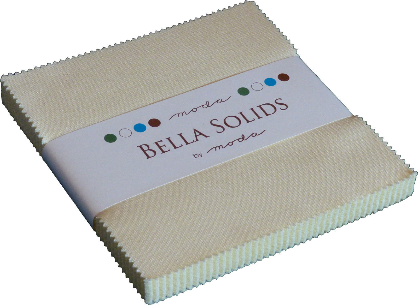 Bella Solids Snow Moda Charm Pack; 42 - 5" Precut Fabric Quilt Squares ...