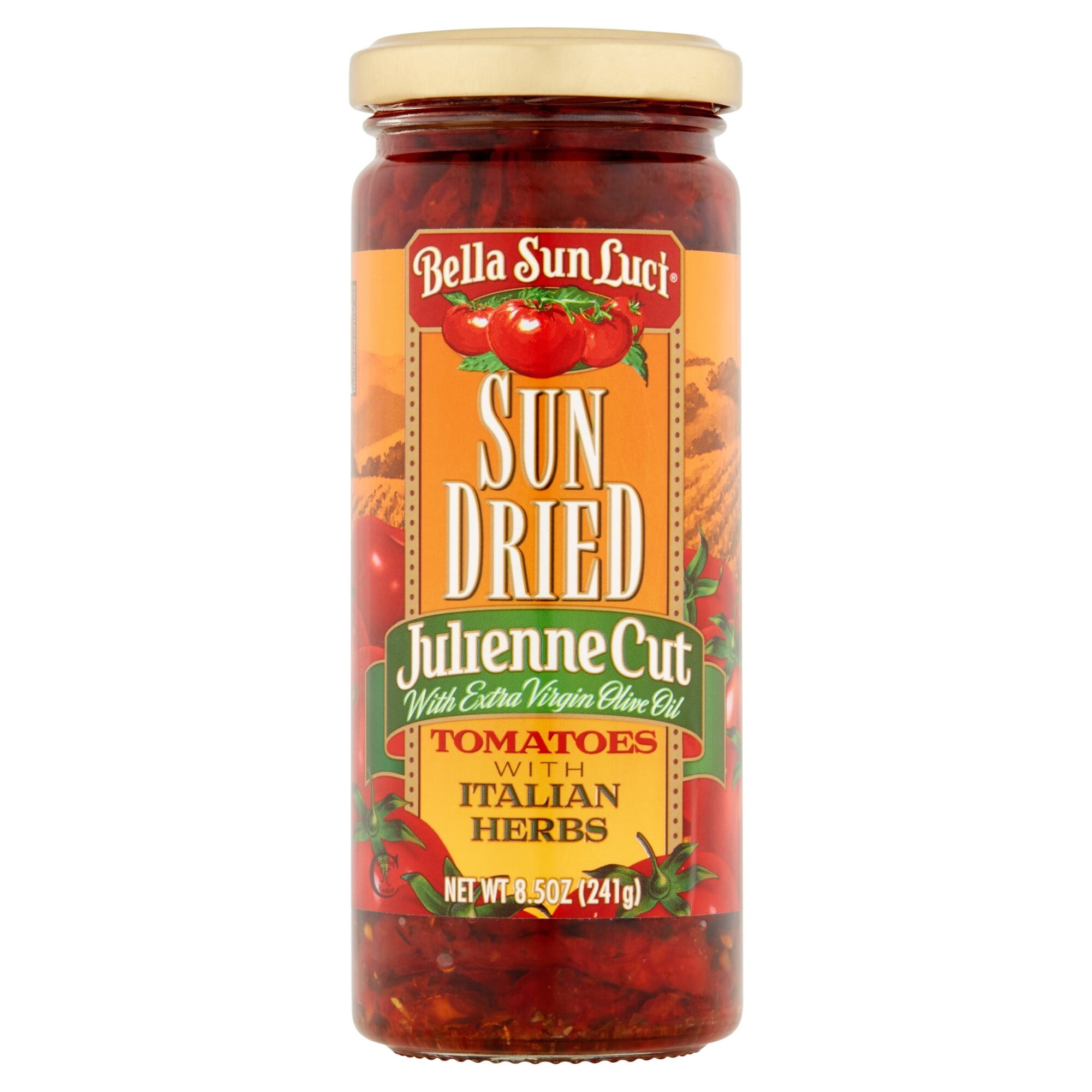 Bella Sun Luci Julienne Cut Sun Dried Tomatoes with Italian Herbs 8.5 ...