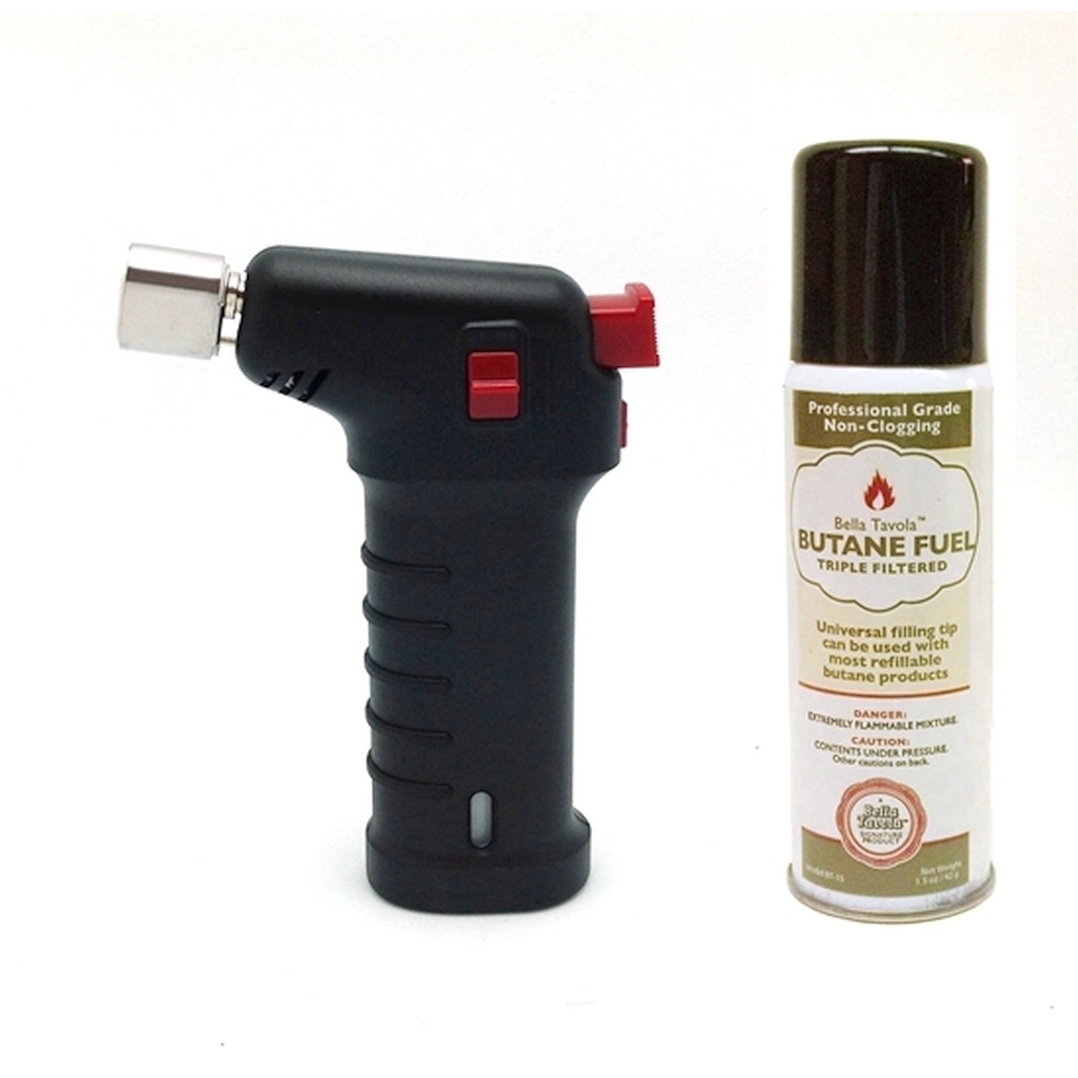 Bella Tavola Black ABS Plastic Mini Torch with Fuel 1.5 oz - Walmart.com