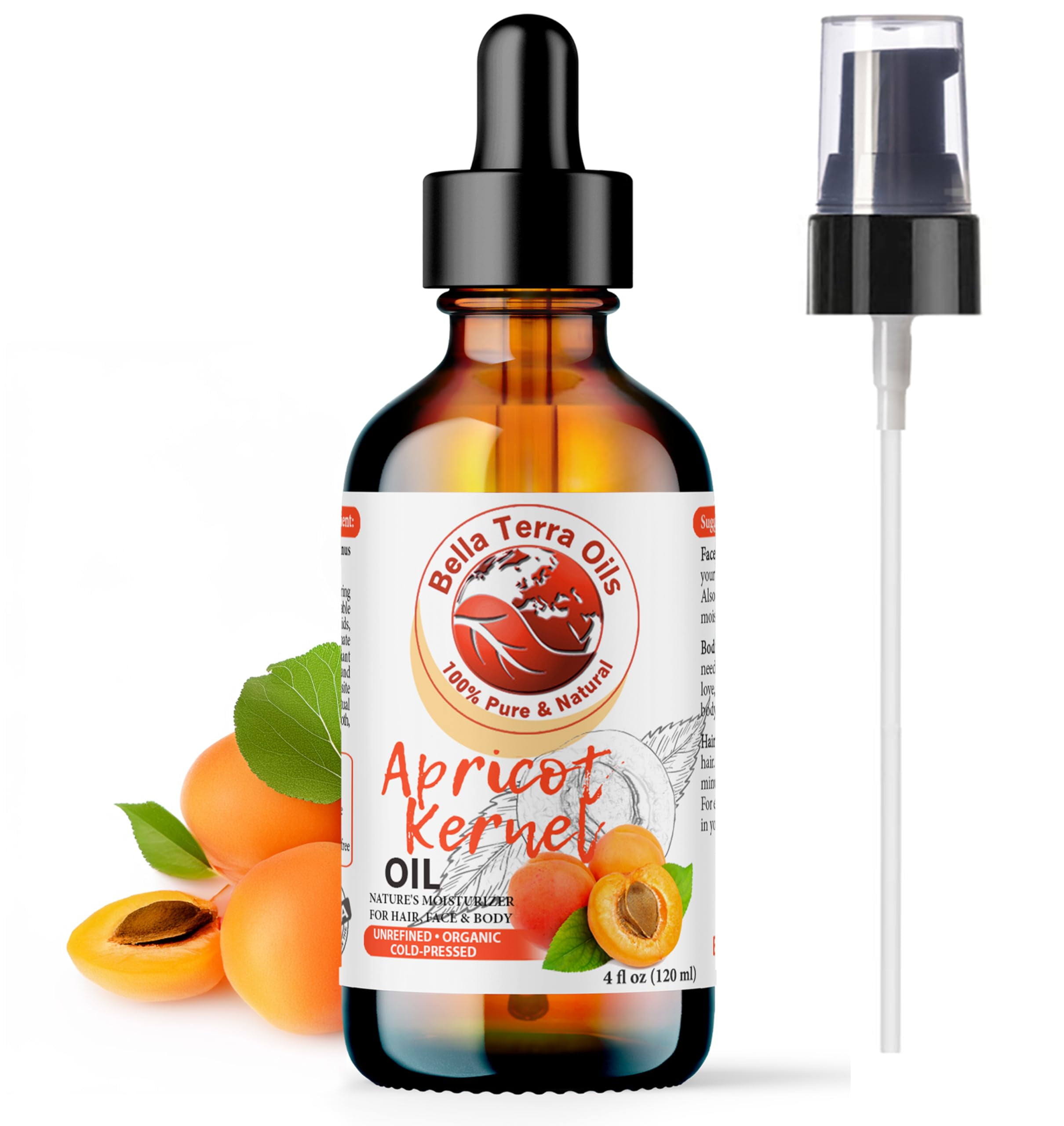 Bella Terra Oils - Organic HYZ01 Apricot Kernel Oil 4oz - Dive into ...