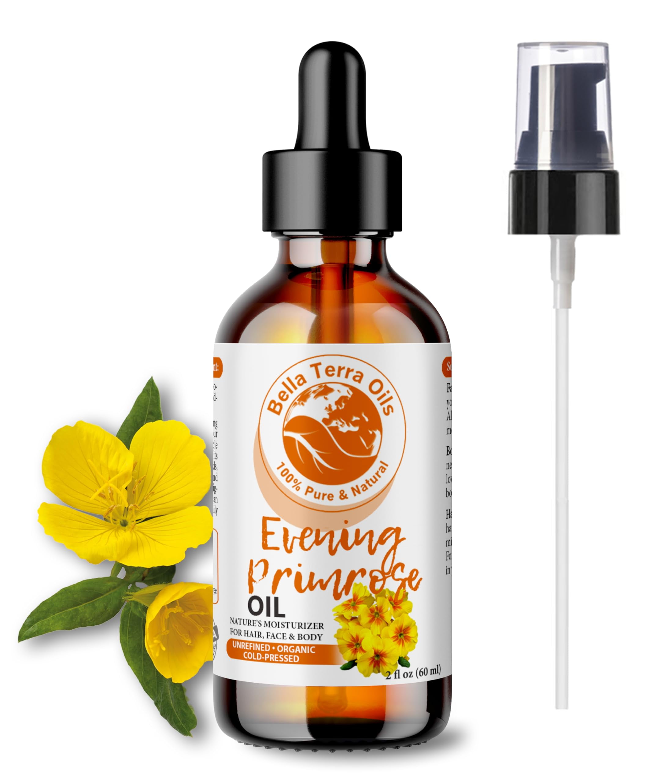 Bella Terra Oils - XEF1 Organic Evening Primrose Oil 2oz - Celebrating ...