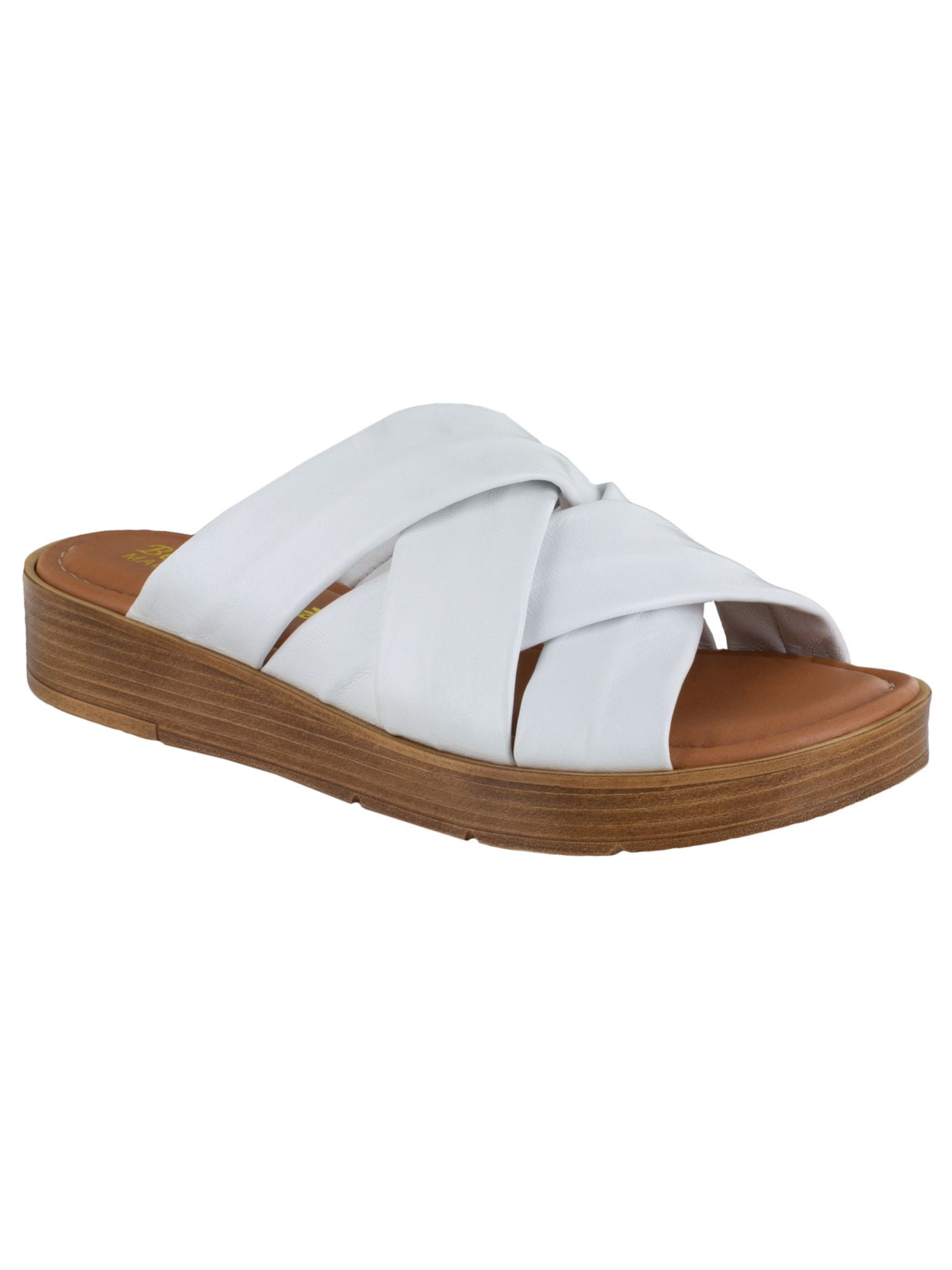 Bella Vita Italy Tor-Italy Multi Banded Slide Sandals (Women) - Walmart.com