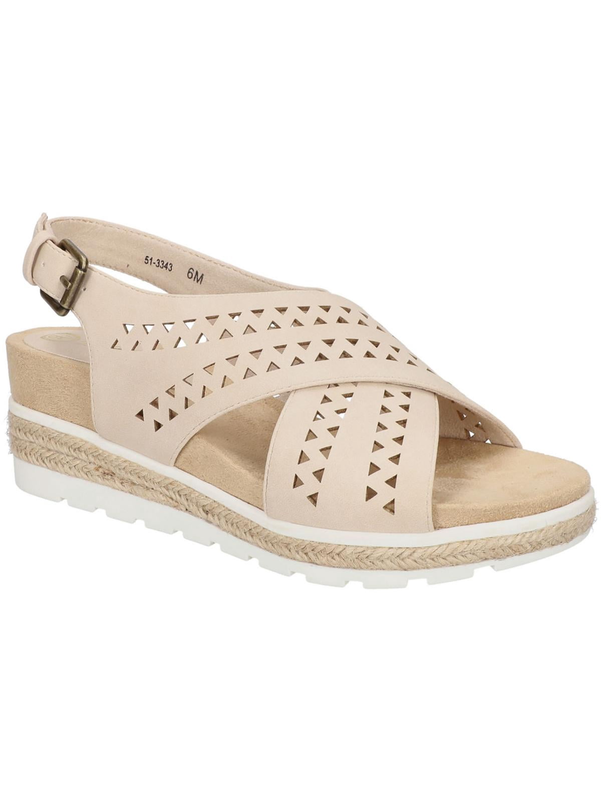 Bella Vita Womens Cosette Perforated Faux Suede Slingback Sandals ...