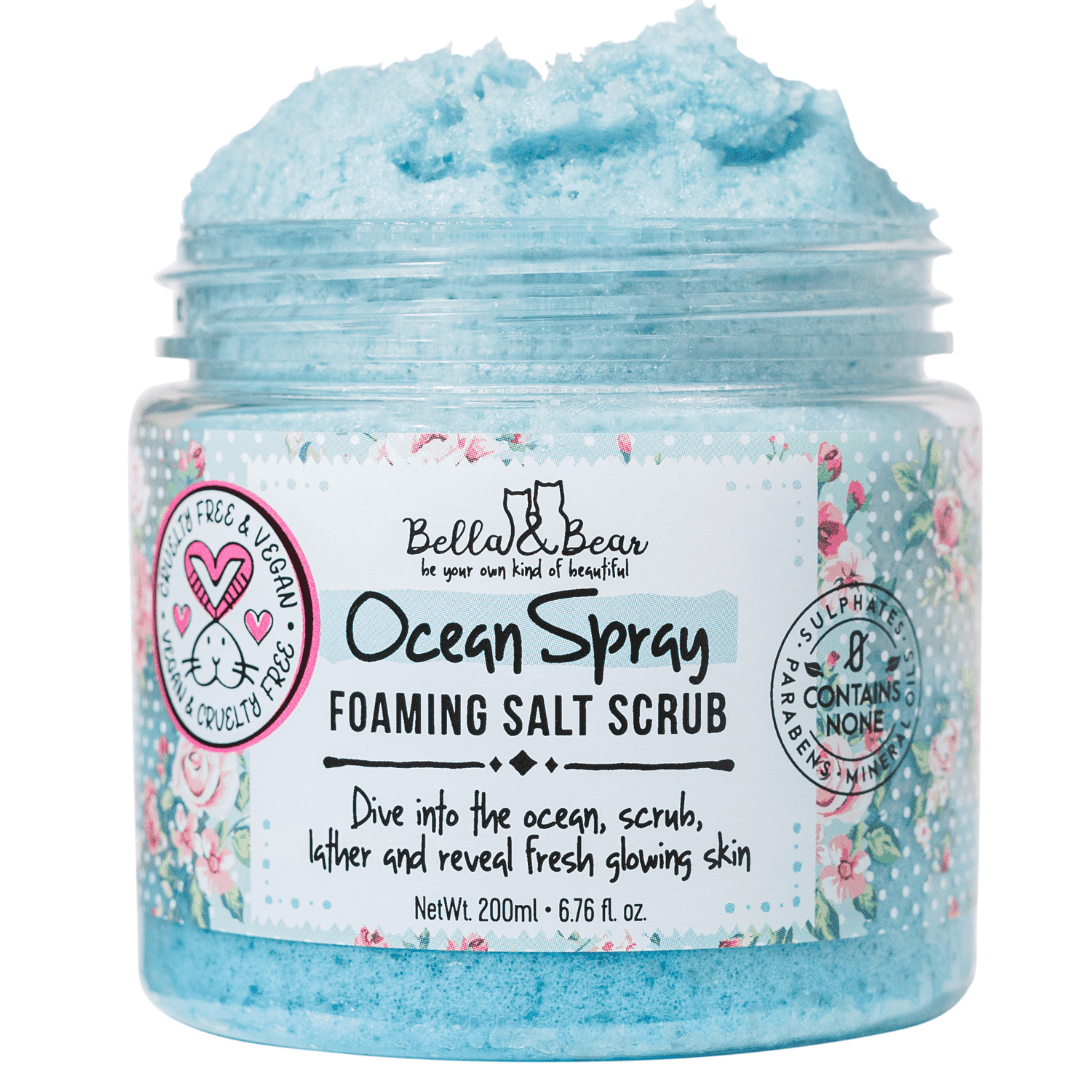 Bella and Bear Ocean Spray Scrub for Body Cruelty-Free, Vegan-Friendly ...