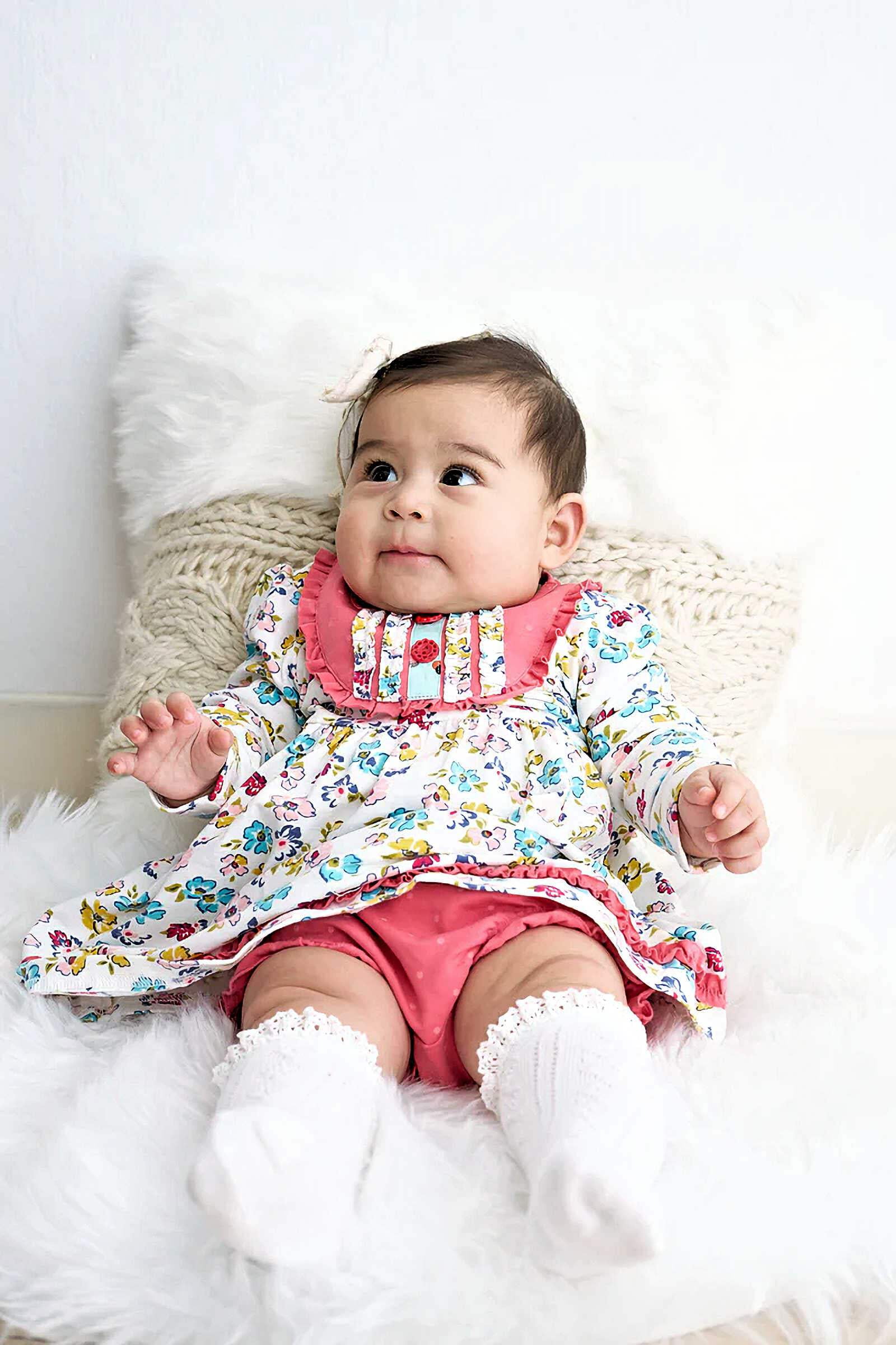 Bella's floral print baby girl set | Cotton | Abby & Evie - Walmart.com