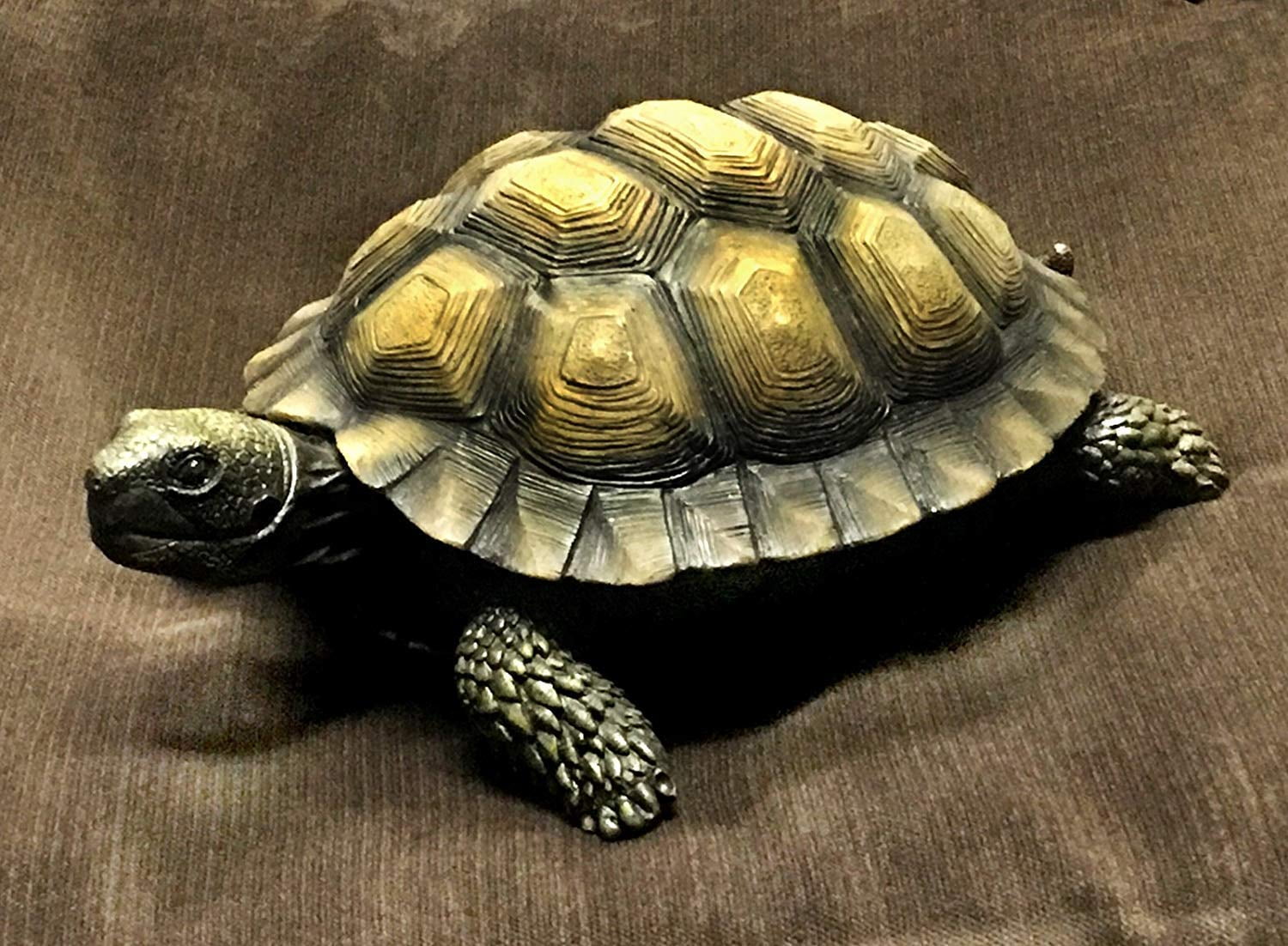 Bellaa Turtle Garden Sculptures Statues Home Decor Tortoise Realistic ...