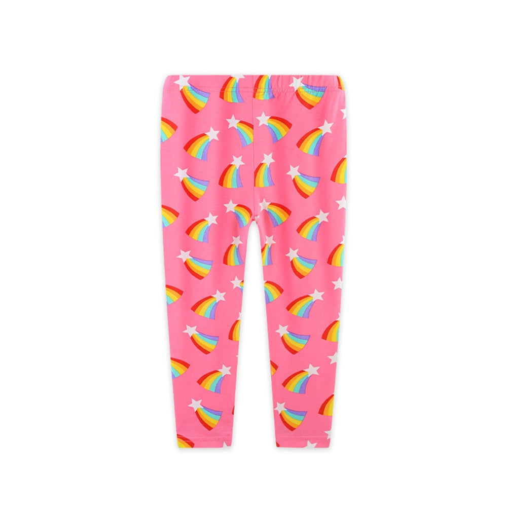 Bellafa Little Girls Leggings Toddler Kids Soft Cotton Stretchy Long ...