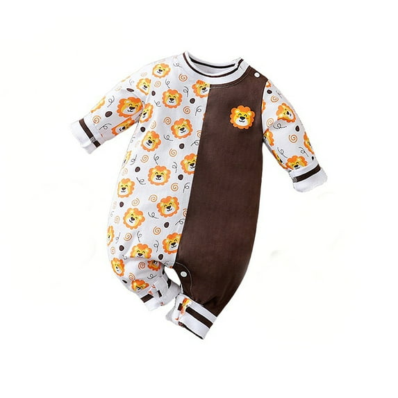Bellafa Newborn Baby Boys Cotton Romper Onesies Infant Long Sleeve One ...