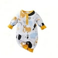 Bellafa Newborn Baby Boys Cotton Romper Onesies Infant Long Sleeve One ...