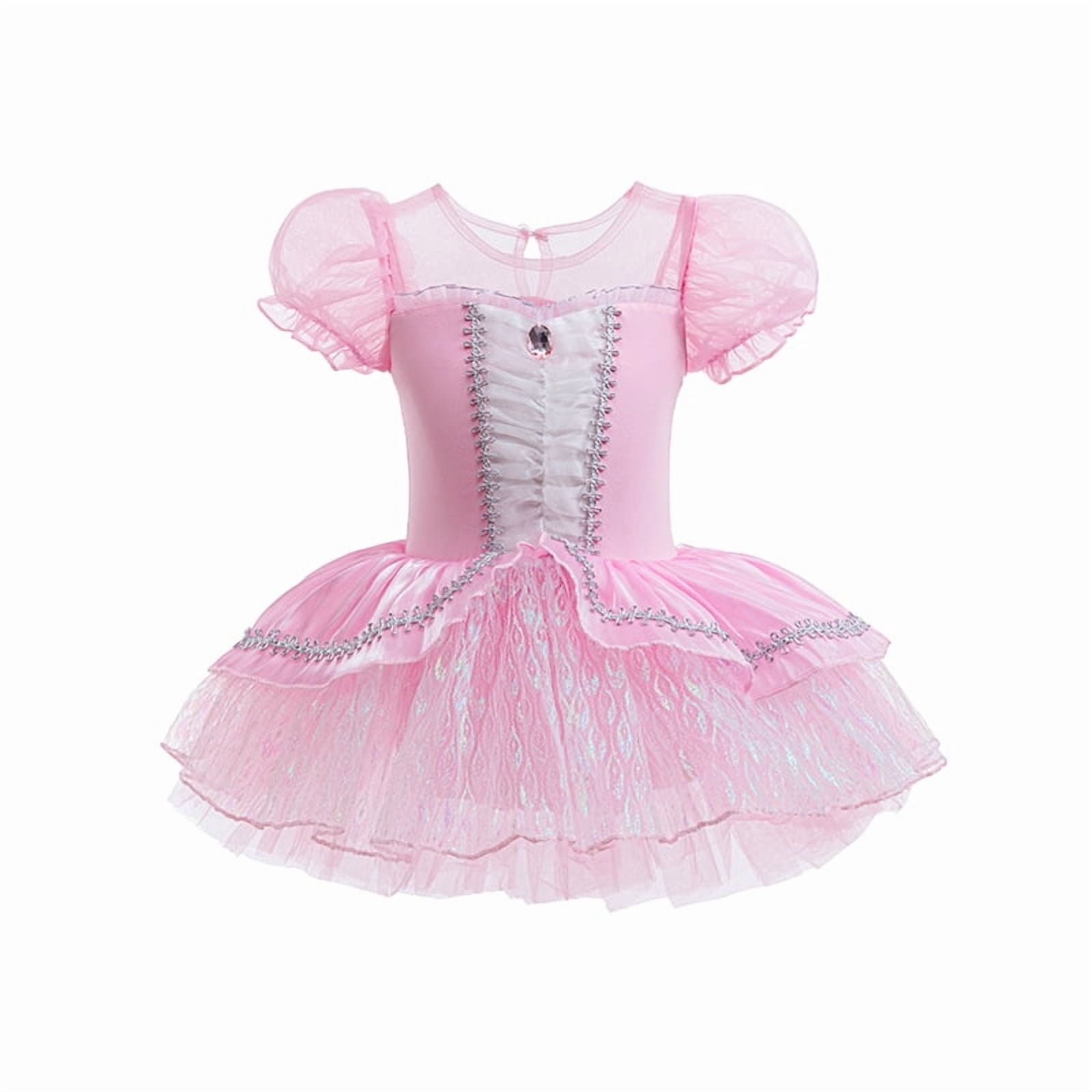Bellafa Princess Leotards for Girls Ballet Dance Tutu Skirted Ballerina ...