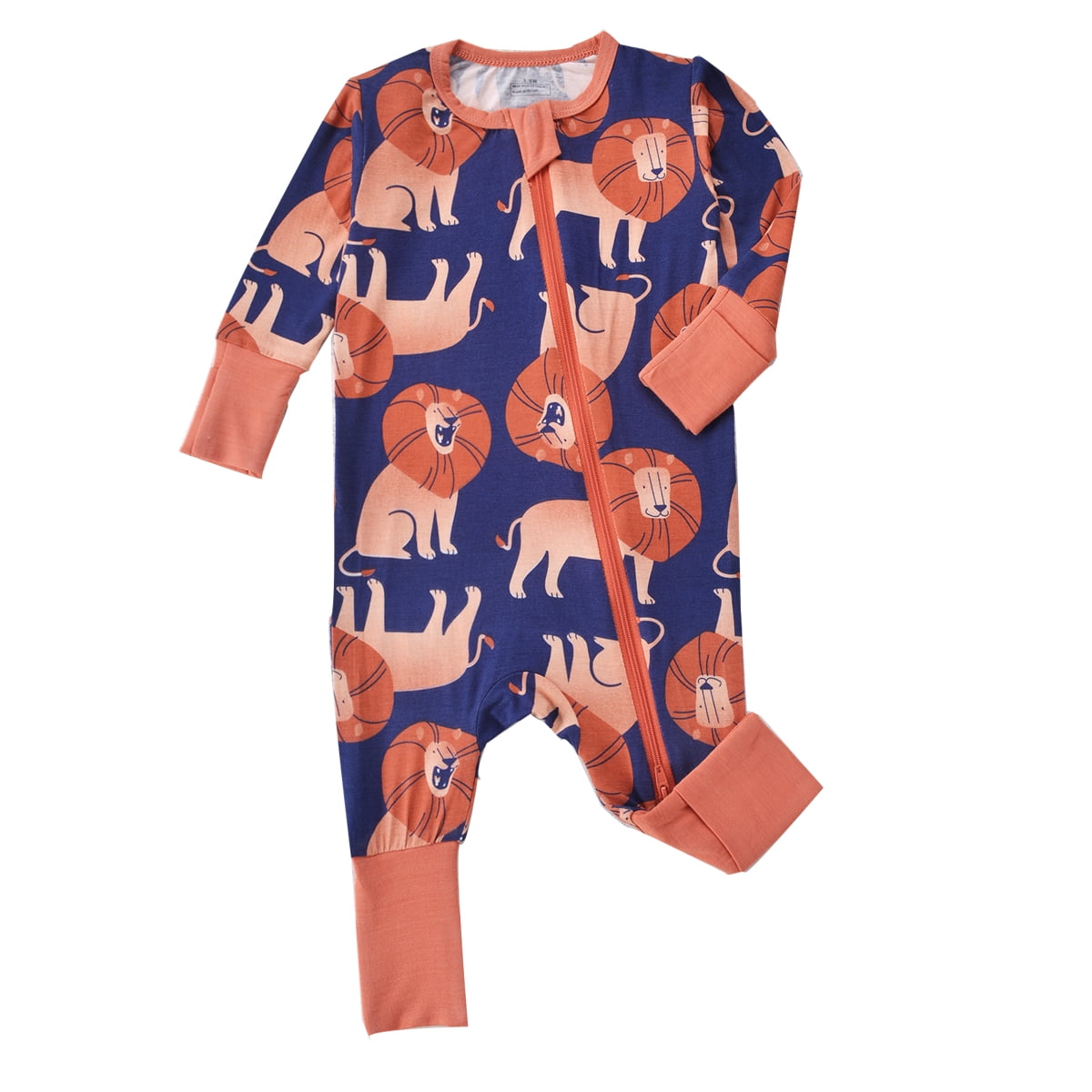 Bellafa Viscose from Bamboo Baby Pajamas Boys Mittens Cuff 2 Way Zipper ...
