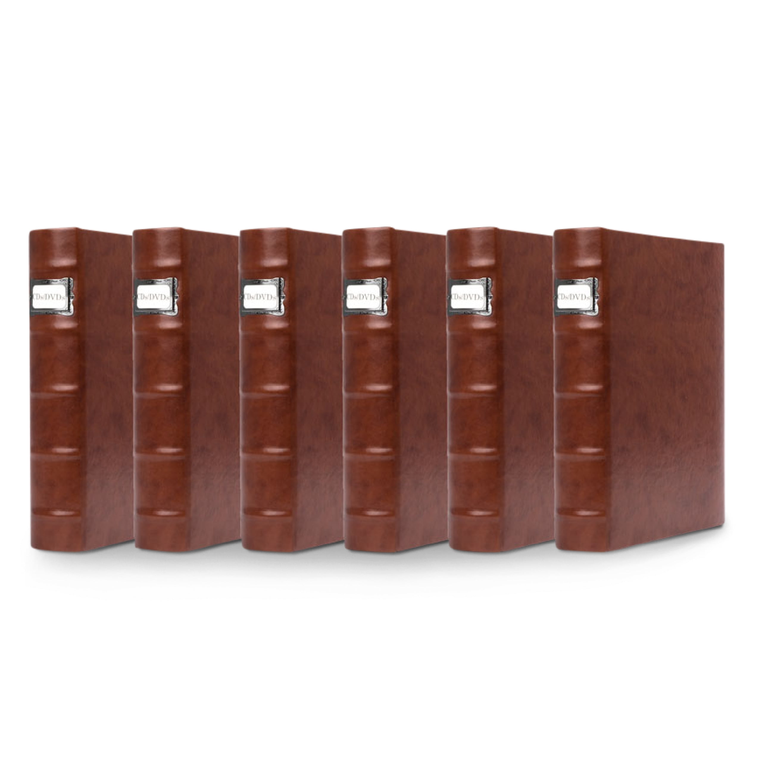 Bellagio-Italia CD/DVD Storage Binder - Corona Caffe - Leather - 288 ...