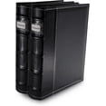 Bellagio-Italia CD/DVD Storage Binder Set - Black - Leather - 2 Pack ...